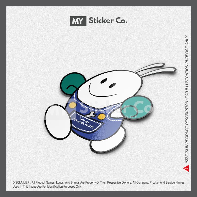 Sticker – Honda Motorcycle Genuine Parts Mascot – My Sticker Co.
